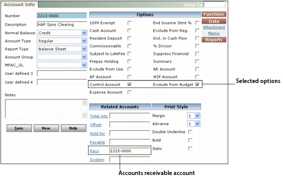 HAP and Subsidy Receipt Account and Charge Code Setup Overview