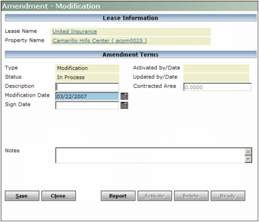 Adding Modification Amendments