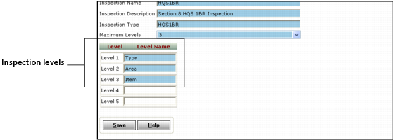 Inspection Template Header Screen Overview