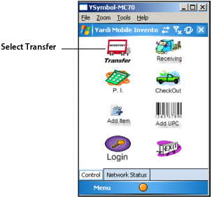 Transferring Scanned Items