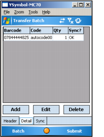 Transferring Scanned Items