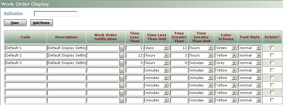 Setting Up the Work Order Dispatch Board