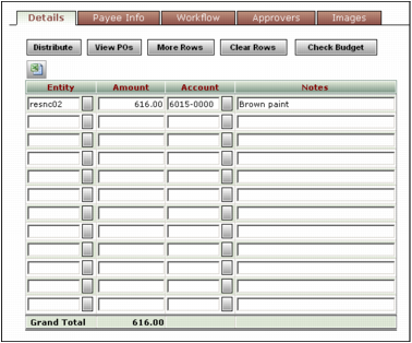 Reviewing Invoice Register Records and Entering Invoice Information