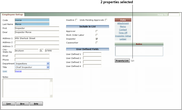 Employee Setup Screen Overview